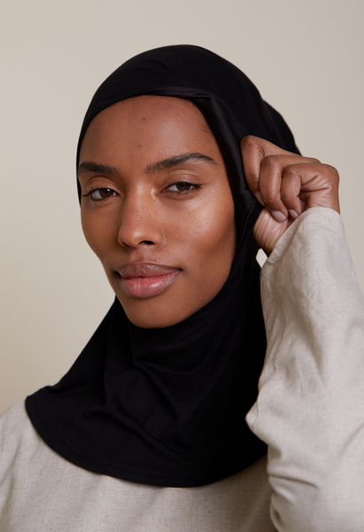 Satin-Lined Full Coverage Underscarf (Bamboo) – Voile Chic - USA